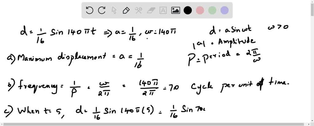 ⏩SOLVED:Harmonic Motion In Exercises 55-58 , for the simpleh armonic ...