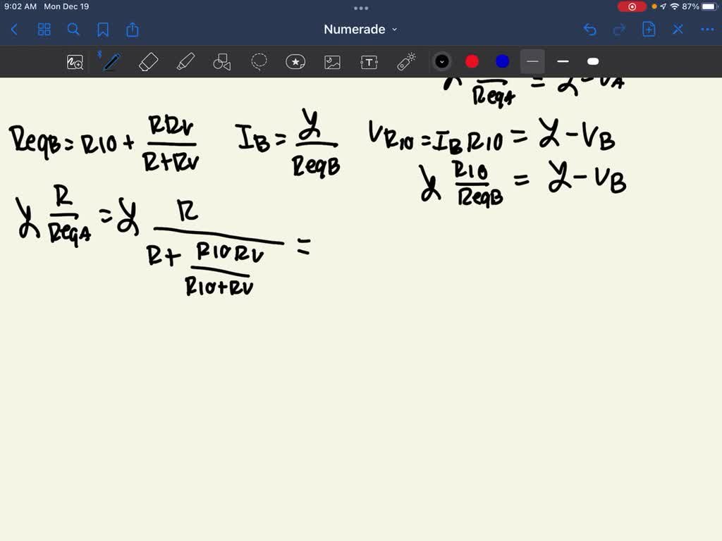Refer to the circuit shown in Figure 8-2. Redraw the circuit and use ...
