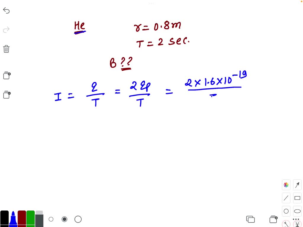 SOLVED:A helium nucleus makes a full rotation in a circle of radius 0.8 ...