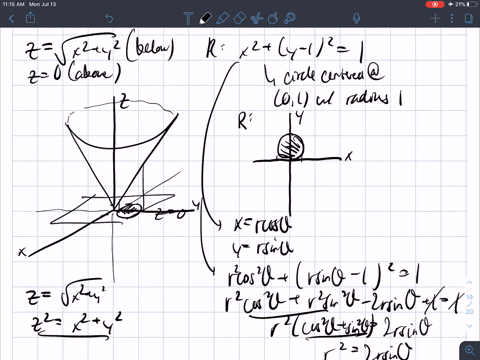 SOLVED:Use an appropriate coordinate system to compute the volume of the indicated solid. Below ...