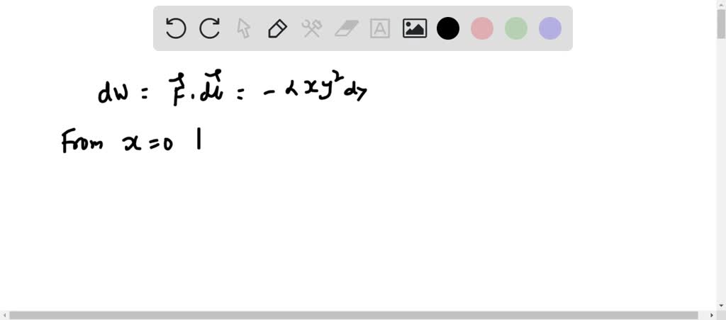 Calculate the work done on the tool by F⃗ of the tool is first moved out along the x-axis to the ...