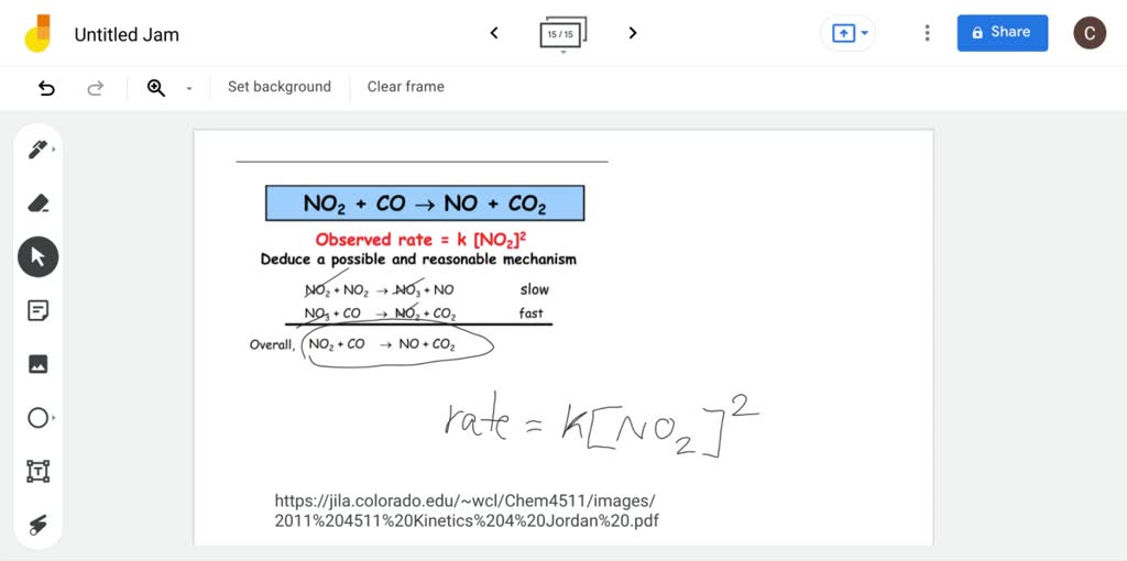 SOLVED:Nitrogen dioxide reacts with carbon monoxide to produce nitrogen ...