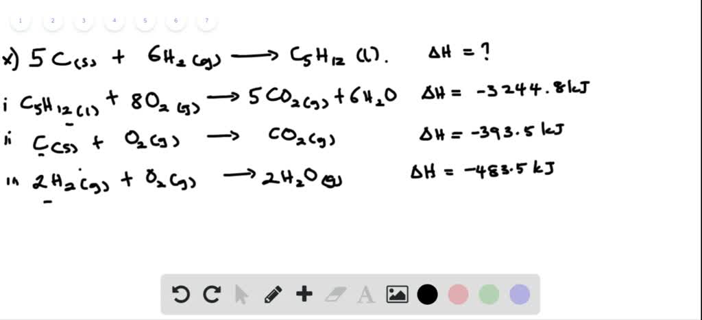 SOLVED:Calculate Hrxn for the reaction: Use the following reactions and ...