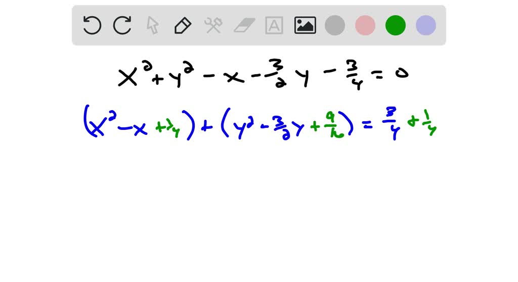 solved-write-the-equation-in-standard-form-x-h-2-y-k-2-r-2