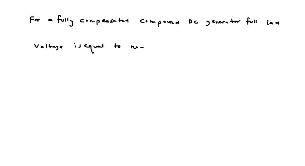 The differential compound connection in the compound generator reduces ...