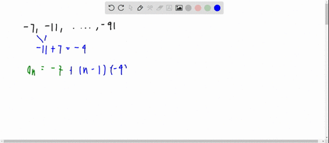 ⏩SOLVED:Determine the number of terms that are in each arithmetic… | Numerade
