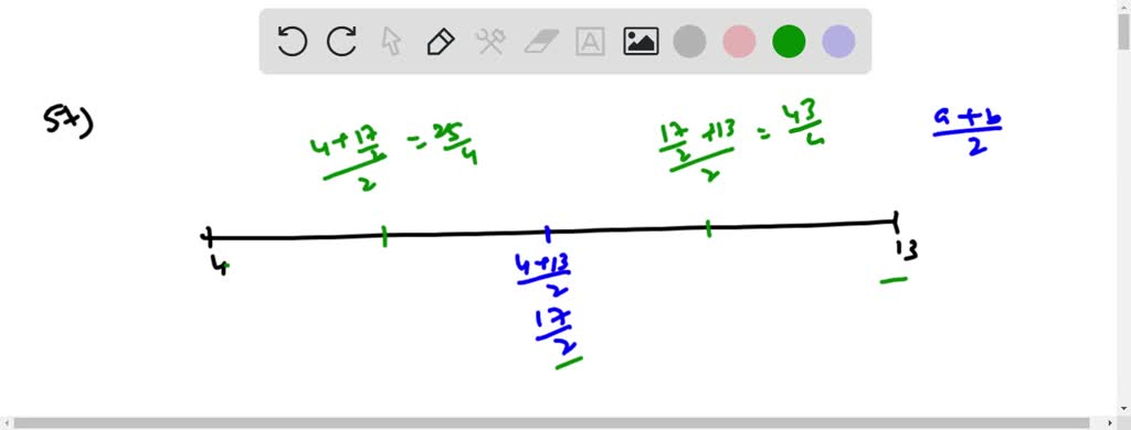 Insert four arithmetic means between 4 and 13 . | Numerade