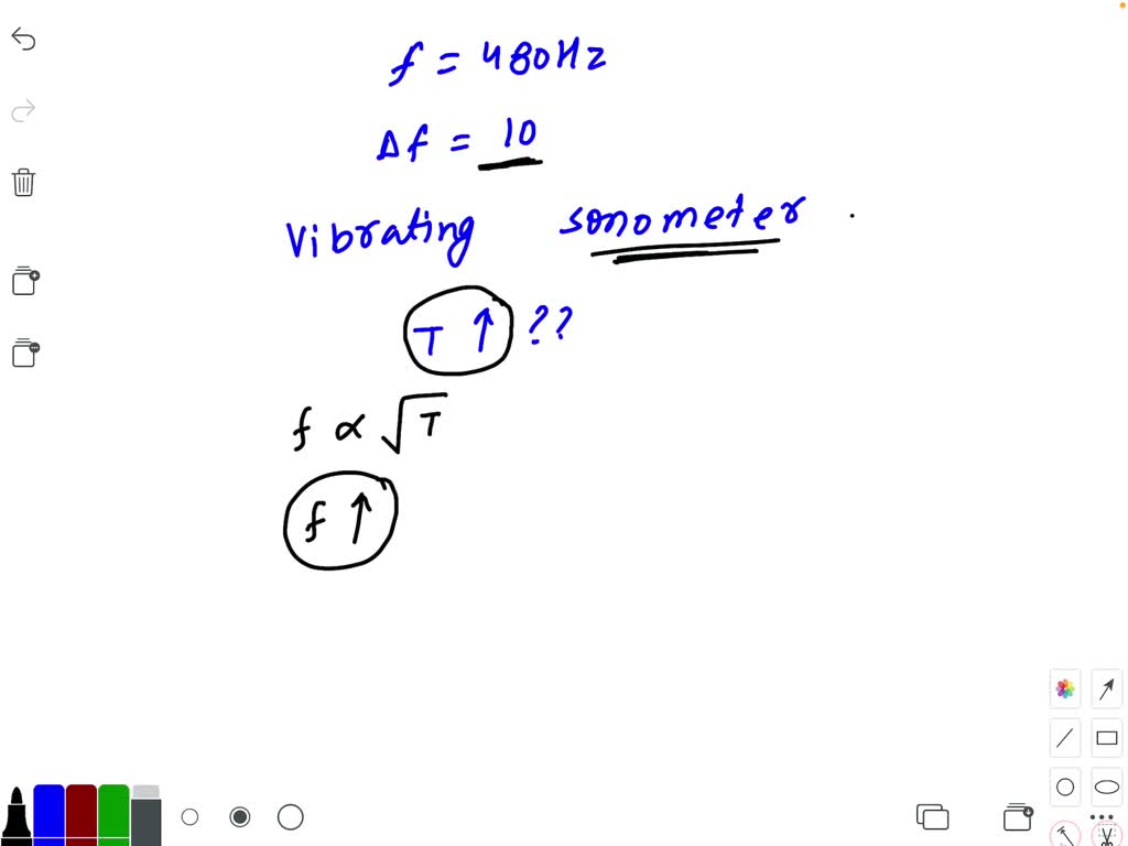 SOLVED:A tuning fork of frequency 480 Hz produces 10 beats per second ...