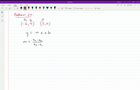 SOLVED:Find the equation of the line through the given pair of points ...
