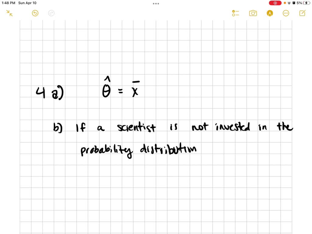 SOLVED:Consider the shifted exponential distribution f(x)=λe^-4(-θ), x ...