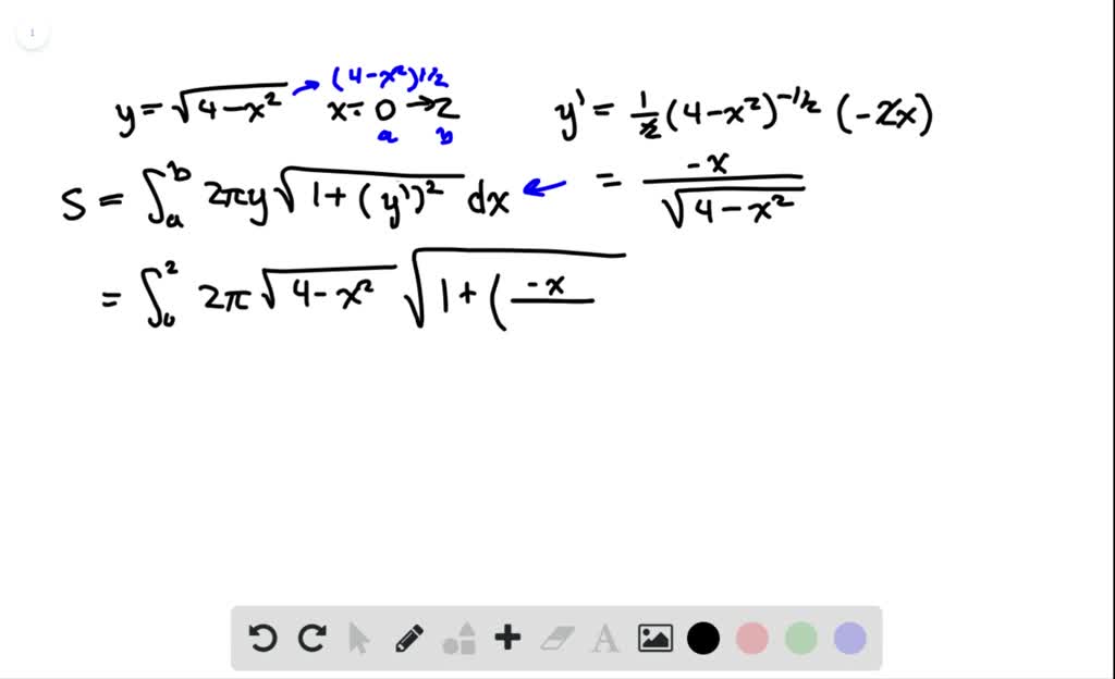 SOLVED: For the following exercises, find the surface area of the ...