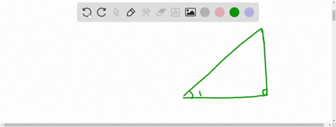 SOLVED:Construct an appropriate triangle to find the missing values. (0 ...