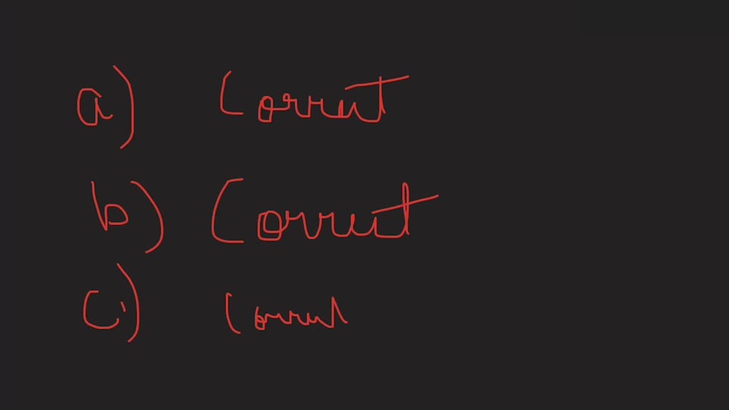 SOLVED:Indicate whether each of the following statements is correct or ...
