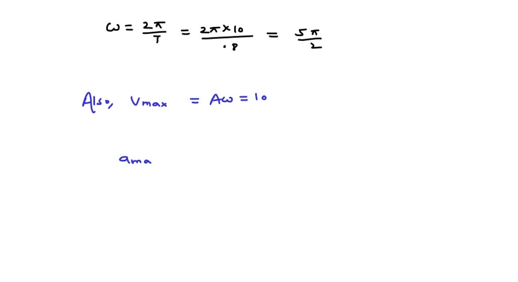 SOLVED:The velocity time graph of a particle executing SHM is shown. What is the maximum ...