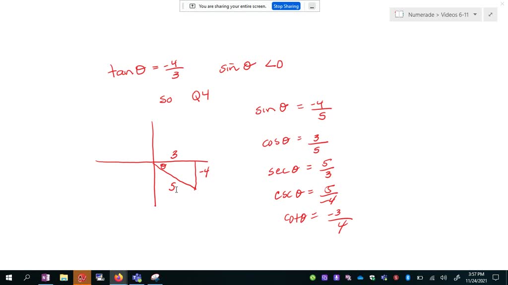 SOLVED:Construct a table to indicate the signs of all the trigonometric ...