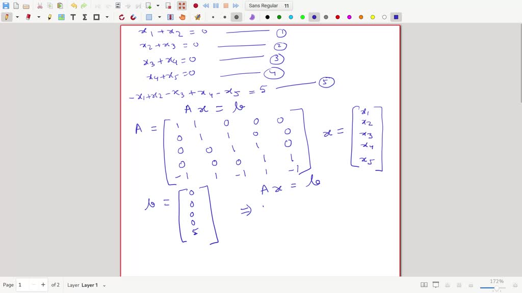 First write each given homogeneous system in the matrix form 𝐀 𝐱=0. Then find the solution in ...