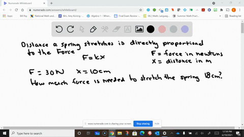 SOLVED:Refer to the following: Hooke's law in physics states that if a ...