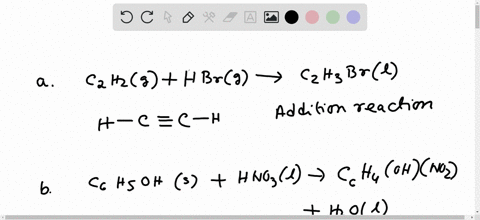 SOLVED:Classify the following reactions as addition, substitution ...