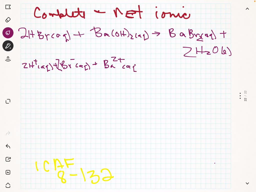 Write The Complete Ionic Equation And Net Ionic Equation For The Write The Complete Ionic Equation And Net Ionic Equation For The