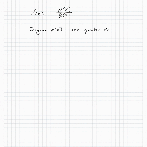 ⏩SOLVED:If you are given the equation of a rational function, how… | Numerade
