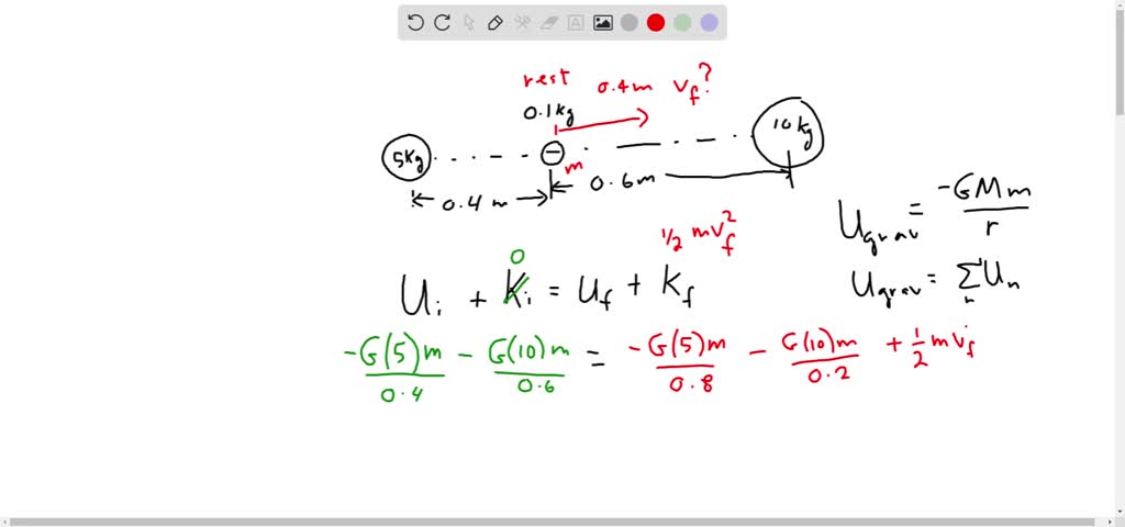 The 0.100 kg sphere in Fig. P 13.58 is released from rest at the ...