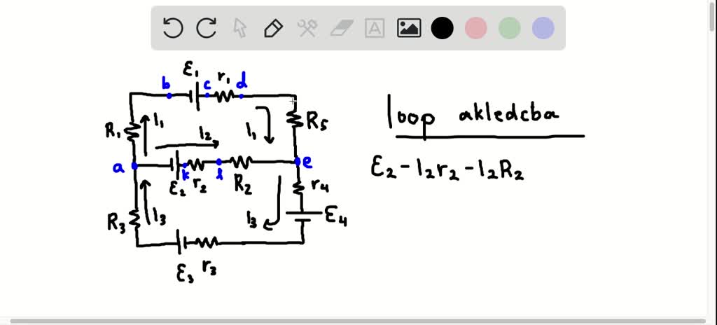 Apply The Loop Rule To Loop Akledcba In The Figure Be SolvedLib