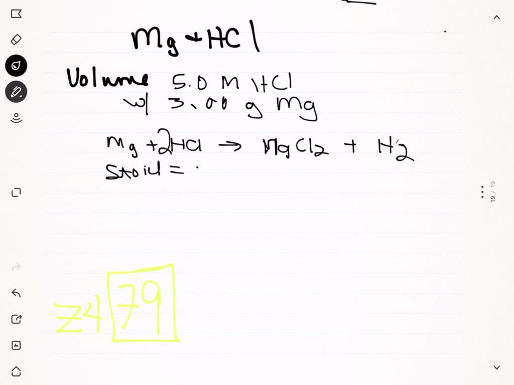 SOLVED When Hydrochloric Acid Reacts With Magnesium Metal Hydrogen SOLVED When Hydrochloric Acid Reacts With Magnesium Metal Hydrogen