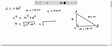 SOLVED:Solve each right triangle. In each case, C=90^∘ . If angle information is given in ...