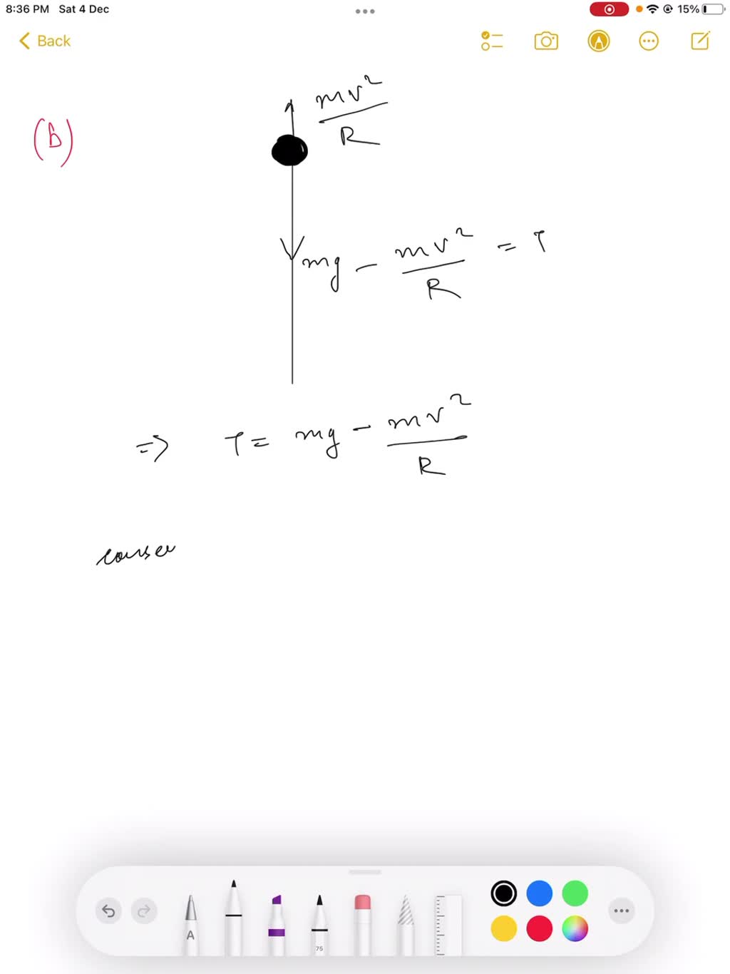 SOLVED:The bob of a pendulum at rest is given a sharp hit to impart a ...