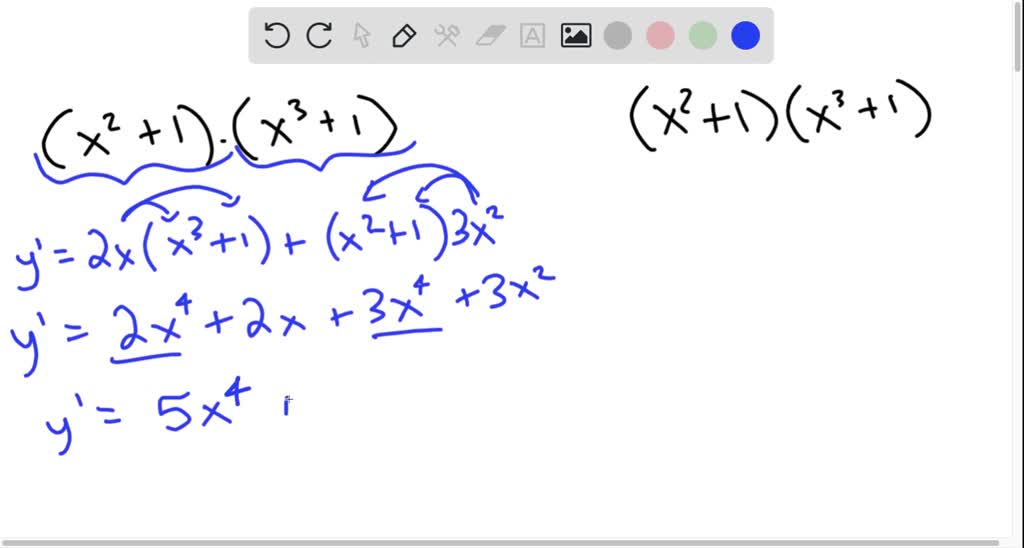 SOLVED Find The Derivative Of Y x 2 1 x 3 1 In Two Ways By Using