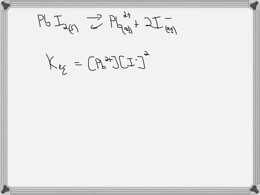 SOLVED:(a) Write the equilibrium constant expression for the reaction ...