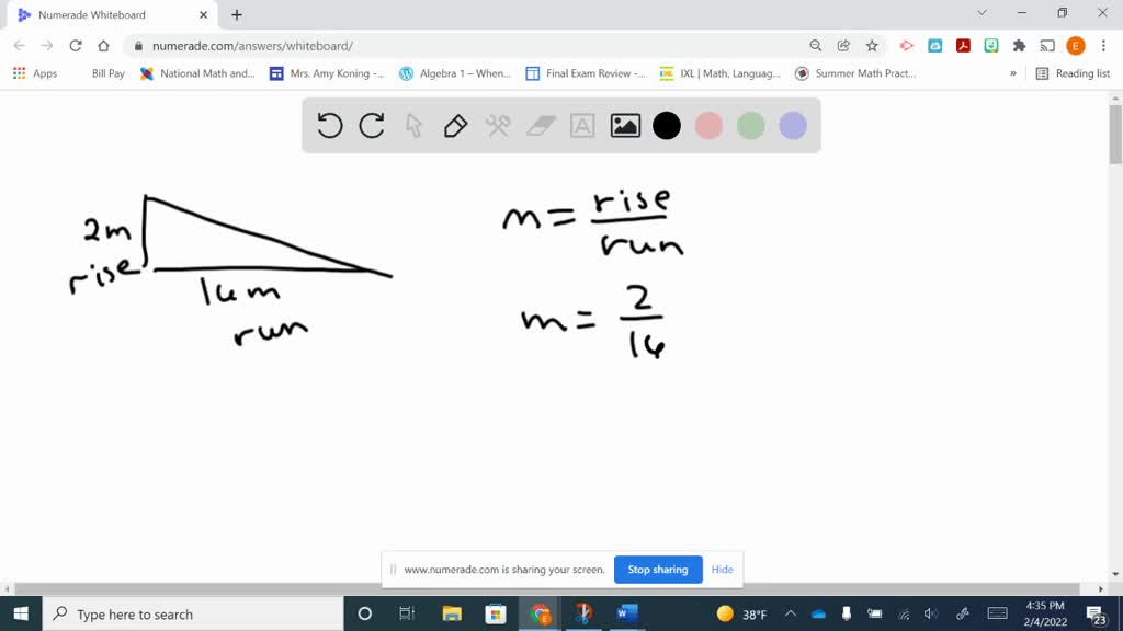 The grade of a road is its slope written as a percent. Find the grade ...