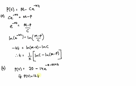 SOLVED:A learning curve is a graph of a function P(t) that measures the ...