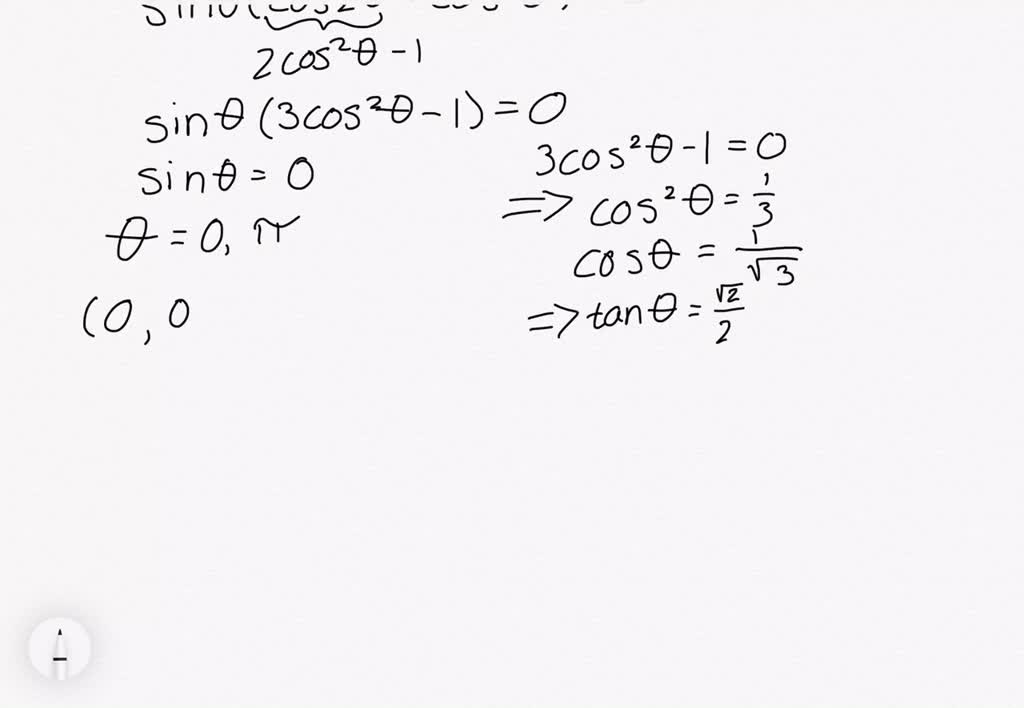 SOLVED Find The Points At Which The Following Polar Curves Have SOLVED Find The Points At Which The Following Polar Curves Have