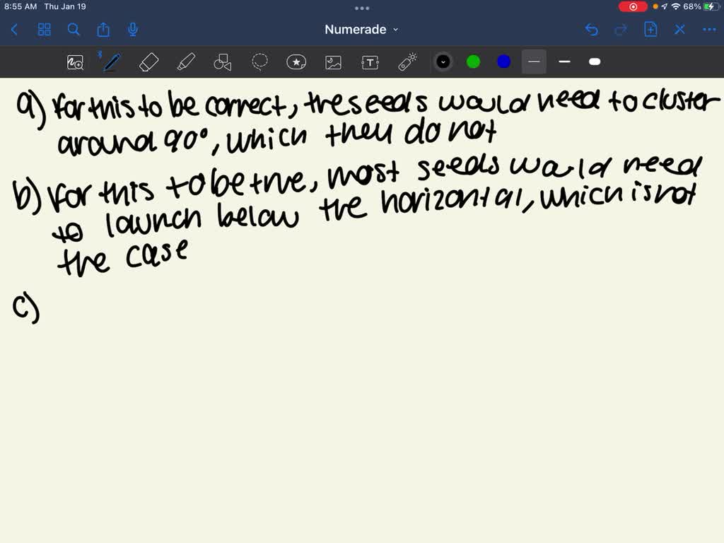 SOLVED:Ballistic Seed Dispersal. Some plants disperse their seeds when ...