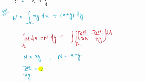 ⏩SOLVED:Use Green's Theorem to calculate the work done by the force ...