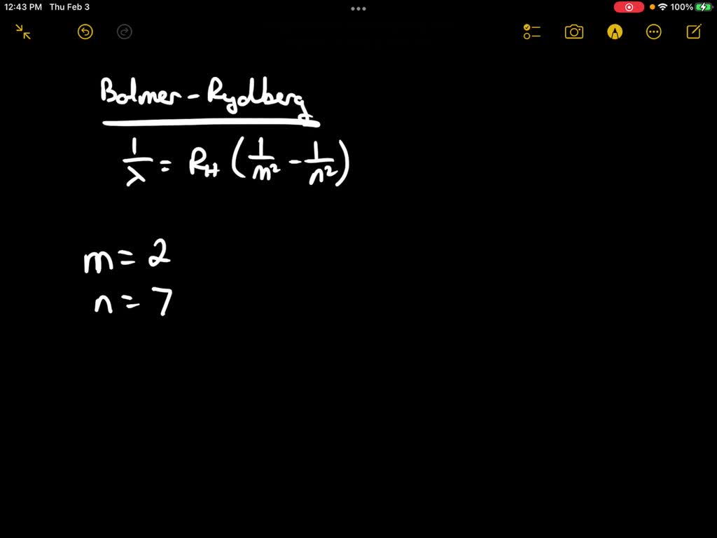The Balmer equation can be extended beyond the visible portion of the ...