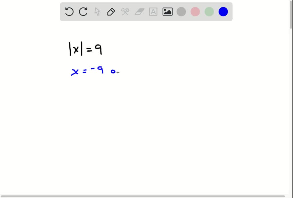SOLVED Solve x 9