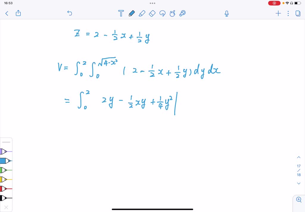 Sketch the solid in the first octant bounded by the graphs of the ...