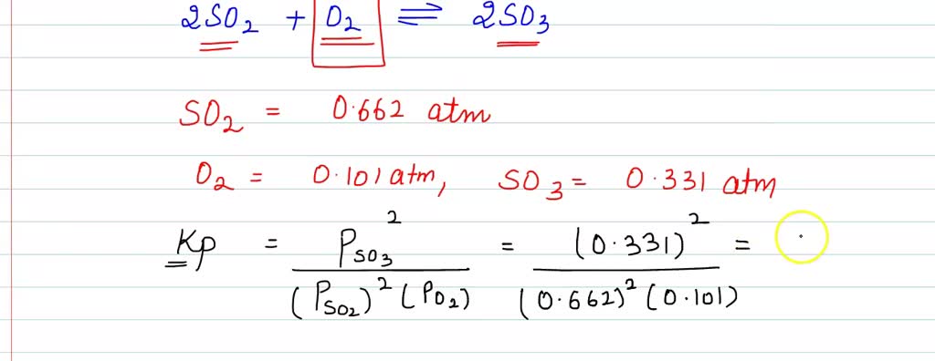 SOLVED:In an equilibrium reaction, 2 SO2( g)+O2( g)= 2 SO3( g), the ...
