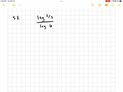 SOLVED:Approximate each logarithm to four decimal places. log6 (2)/(3)
