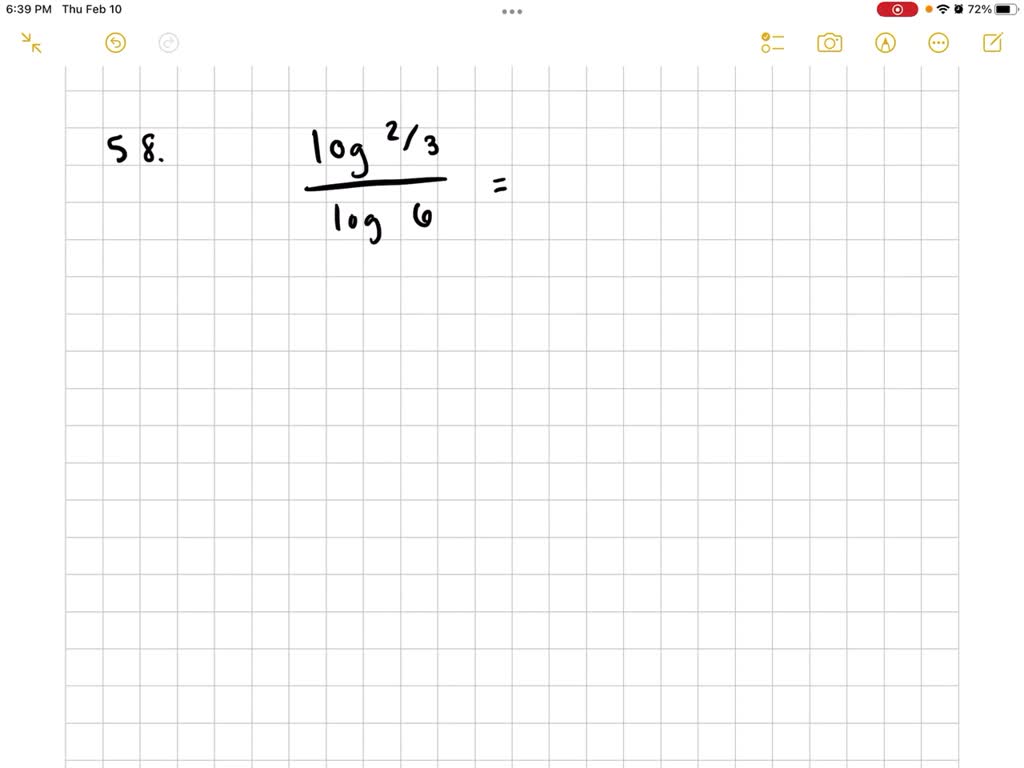 SOLVED:Approximate each logarithm to four decimal places. log6 (2)/(3)