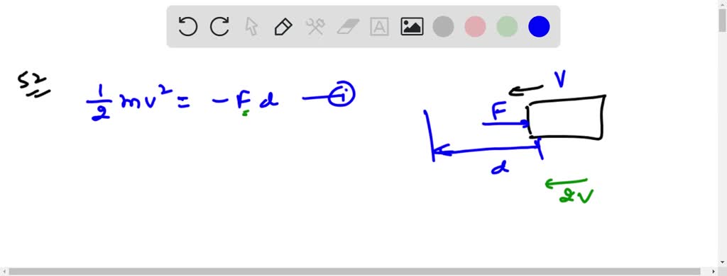 SOLVED:A constant retarding force is applied to stop a train. If the ...