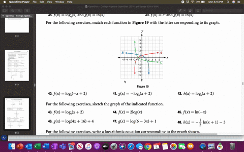 SOLVED:For the following exercises, match each fu…