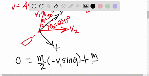 SOLVED:A two-stage rocket moves in space at a constant velocity of 4900 ...