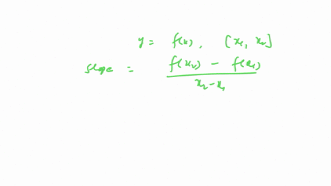SOLVED:For the following exercises, use Equation to find the slope of the secant line between ...