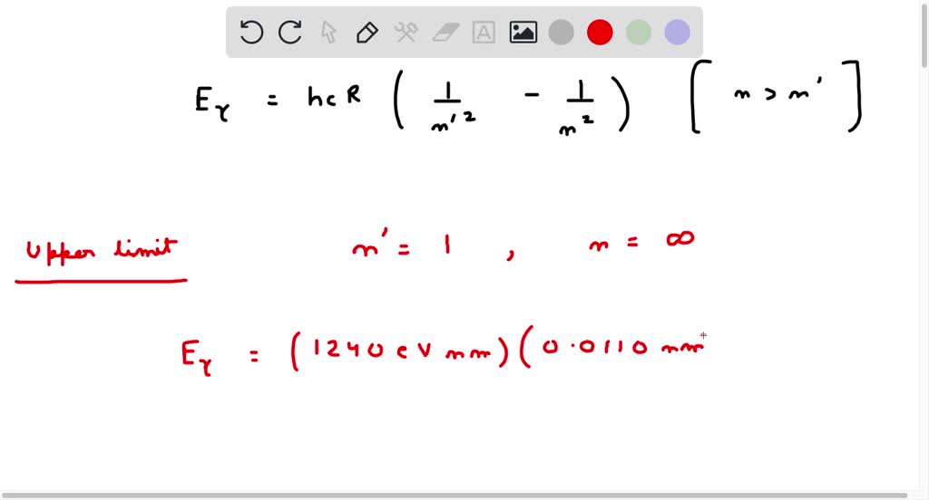 - Use Equation (5.5) to calculate the upper limit of the energies of ...
