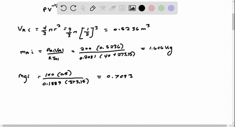 SOLVED:A spherical balloon has an initial diameter of 1 m and contains ...