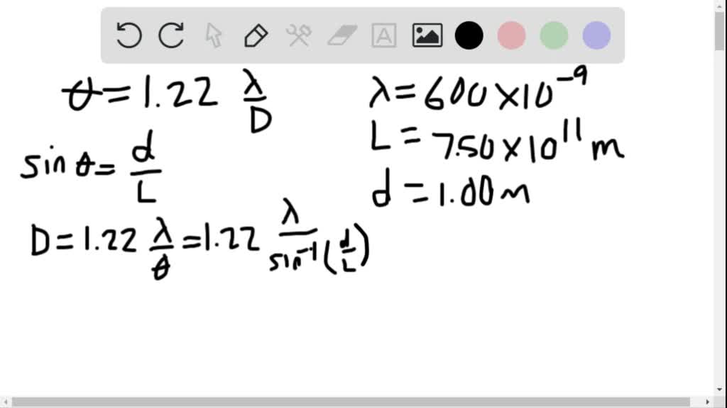 Solved An Amateur Astronomer Wants To Build A Telescope With A Diffraction Limit That Will Allow