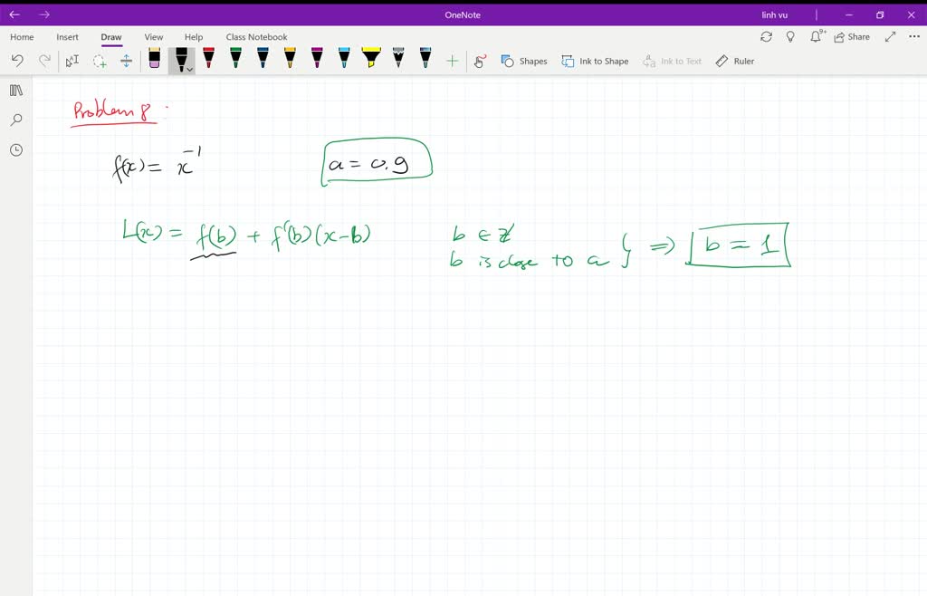 SOLVED:Find a linearization at a suitably chosen integer near a at ...